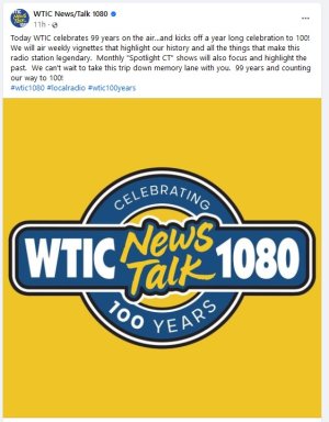 Hartford/New Haven - WTIC 1080 - On the road to its 100th ...